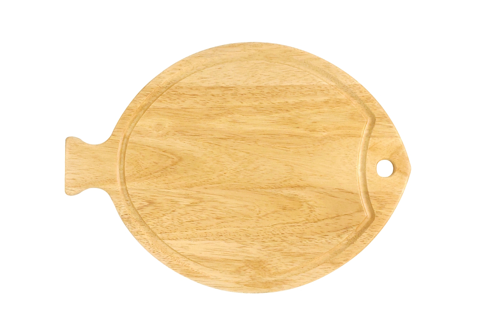 10022: Fish Cutting board, natural varnish