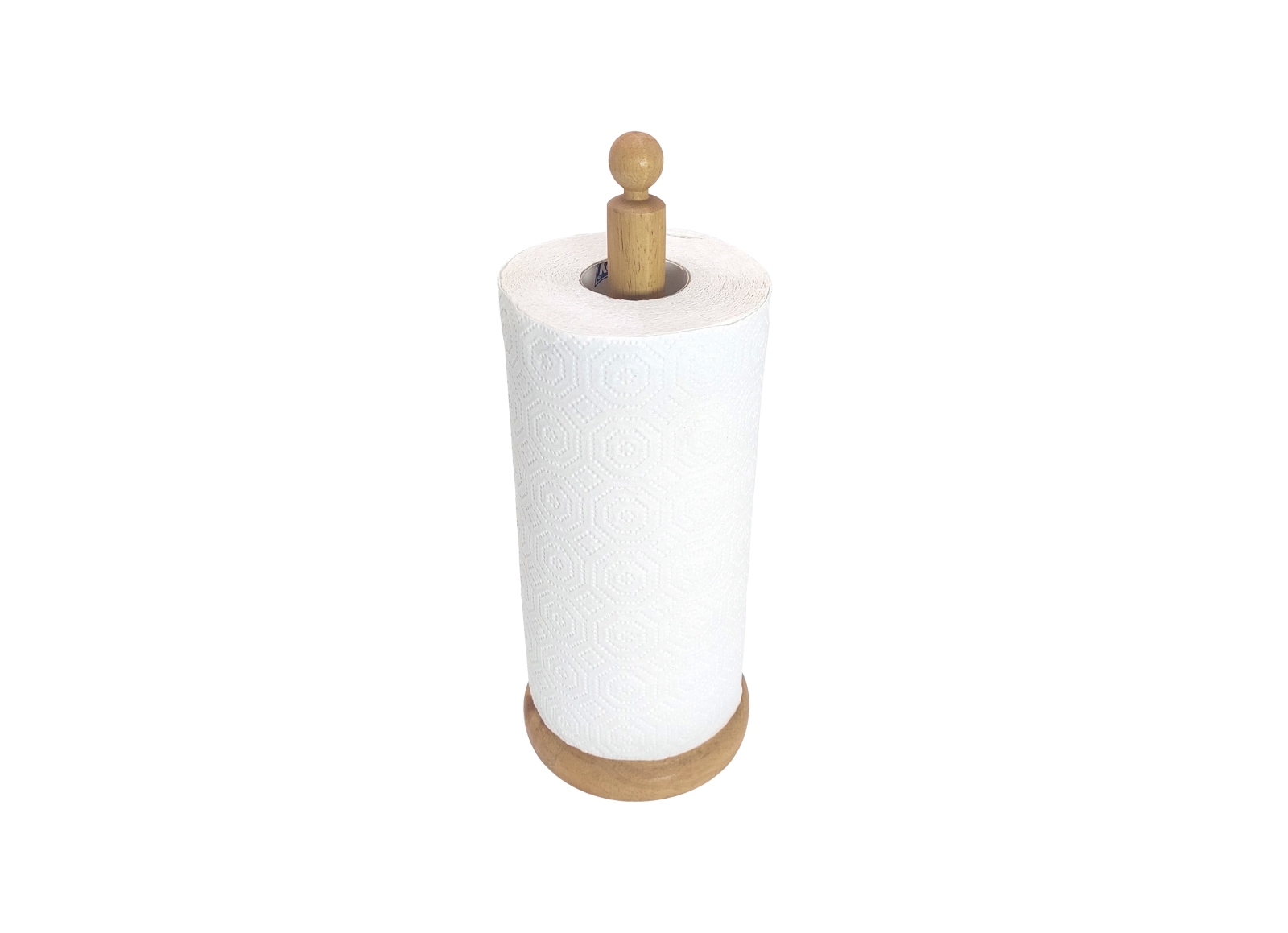 11017: Single Paper holder, natural varnish